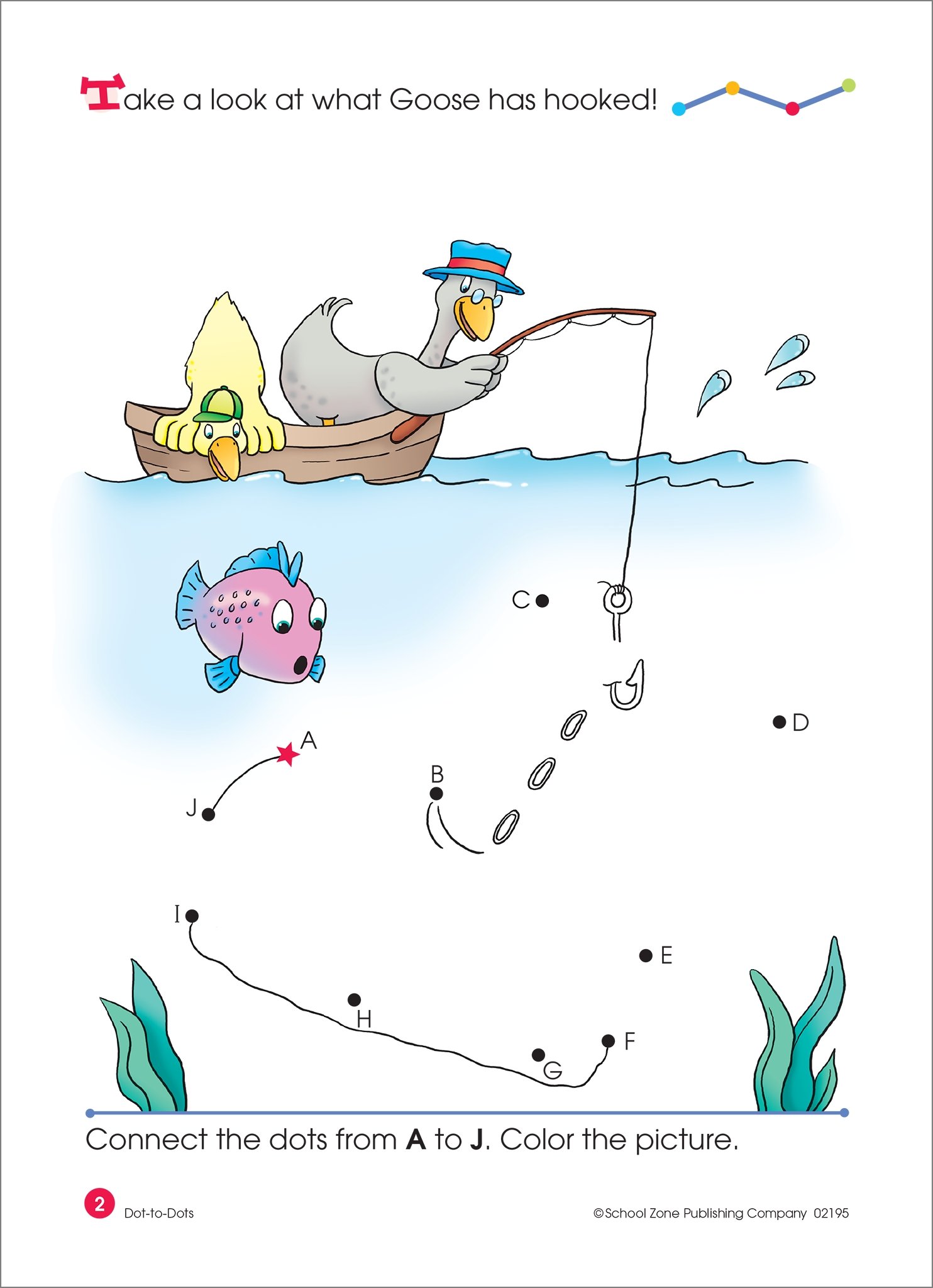 School Zone - Dot-to-Dots Alphabet Workbook - 32 Pages, Ages 4 to 6, Preschool, Kindergarten, Connect the Dots, Letter Puzzles, ABCs, and More (School Zone Activity Zone® Workbook Series)