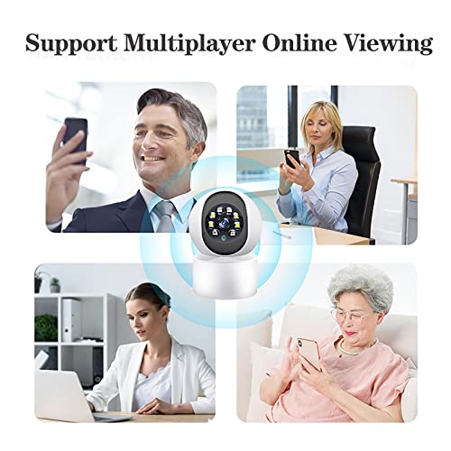 WiFi Plug-in Indoor Security Camera 360-degree Wireless 1080P 2.4GHz Pan Tilt Home Smart Surveillance Camera for Pet/Baby Monitor with Night Vision Motion Detection Dog Camera