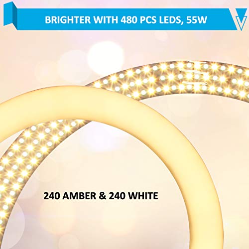 WISAMIC Ring Light Kit 18 inch with Stand and Phone Holder Bi-Color Dimmable 2800K-6000K LED Ring Light with Tripod and Remote for Camera Makeup Selfie YouTube Video Photography Shooting iPhone Vlog