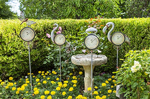 Poolmaster 54581 Outdoor Thermometer Garden Stake, Peacock, Multi