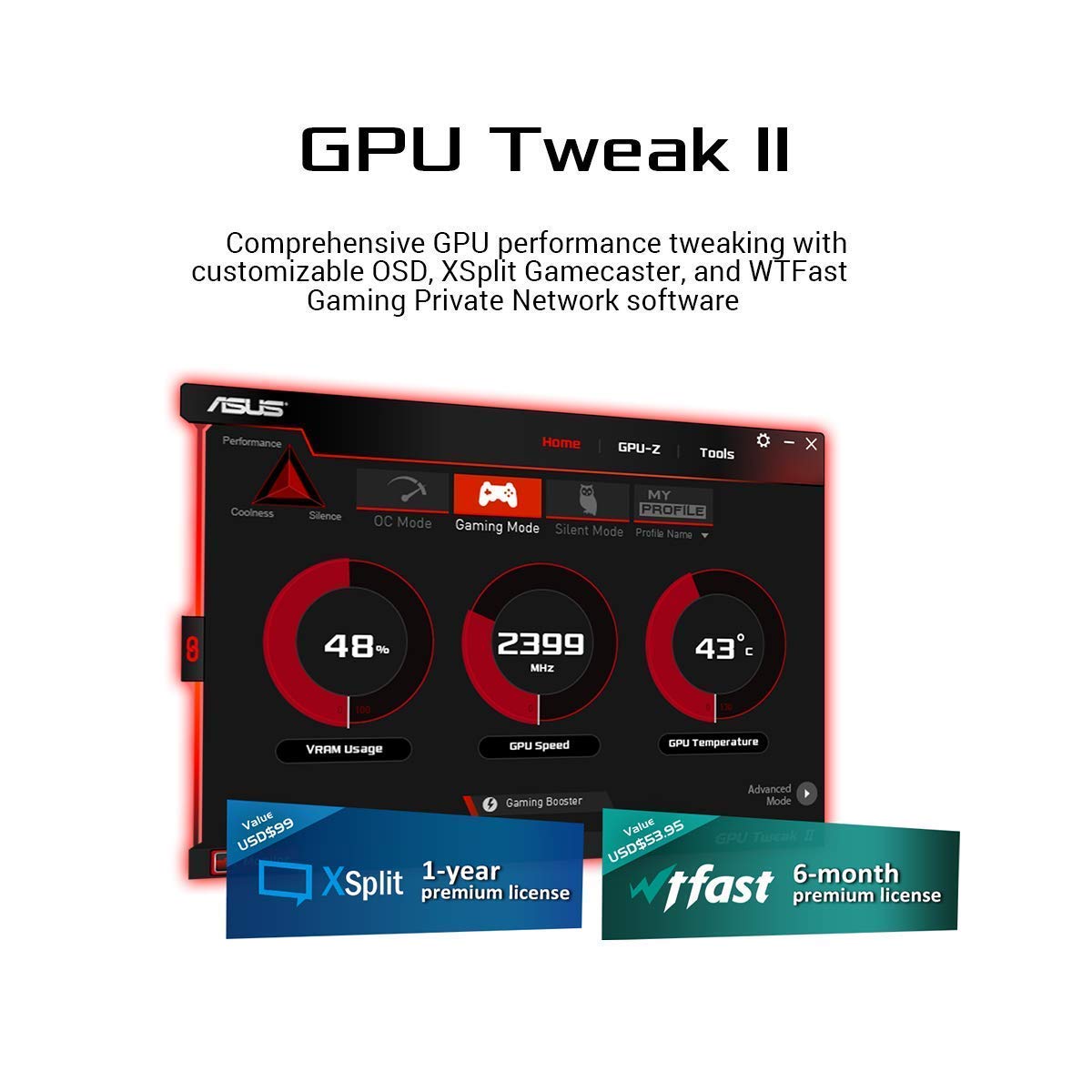 ASUS GeForce® RTX 2080 Ti O11G Dual-fan OC Edition GDDR6 HDMI DP 1.4 USB Type-C graphics card (DUAL-RTX2080TI-O11G)