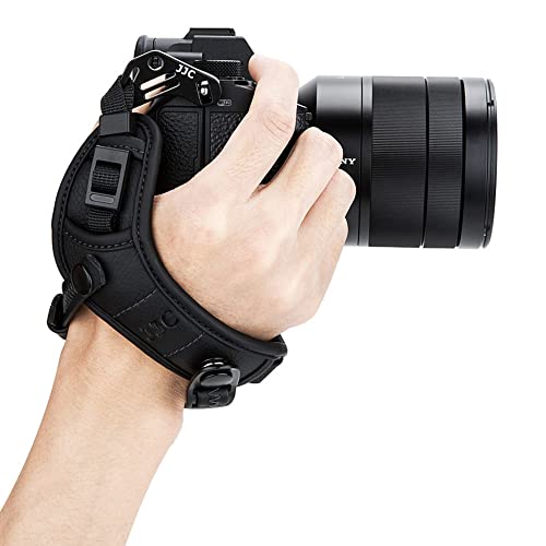 JJC Deluxe Mirrorless Camera Hand Grip Strap for Sony A7IV A7III II A7 A1 A7C A7RV IV A7RIII II A7R A7SIII II A9II A9 ZV-E1 A6600 A6500 A6400 A6300 A6100 A6000 Panasonic G7 G9 G95 G85 S5 S1 S1R & More