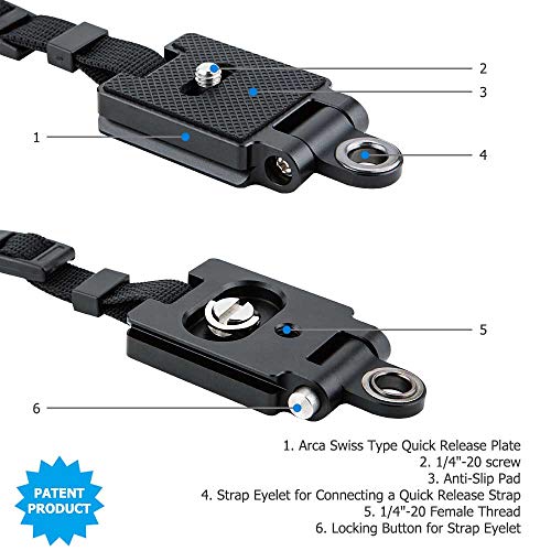 JJC Deluxe Mirrorless Camera Hand Grip Strap for Sony A7IV A7III II A7 A1 A7C A7RV IV A7RIII II A7R A7SIII II A9II A9 ZV-E1 A6600 A6500 A6400 A6300 A6100 A6000 Panasonic G7 G9 G95 G85 S5 S1 S1R & More