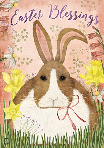 Briarwood Lane Easter Blessings Easter Garden Flag - 12.5" x 18" - Garden Flag Easter - Mini Easter Flag - Spring Garden Flag For Easter - Easter Yard Flag - Easter Flags For Garden