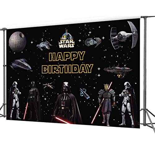 7x5FT Star Wars Photography Vinyl Photo Background for Kids Birthday Party Backdrops Decoration