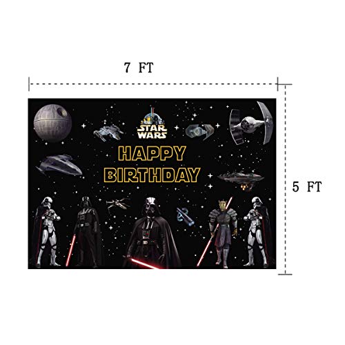 7x5FT Star Wars Photography Vinyl Photo Background for Kids Birthday Party Backdrops Decoration