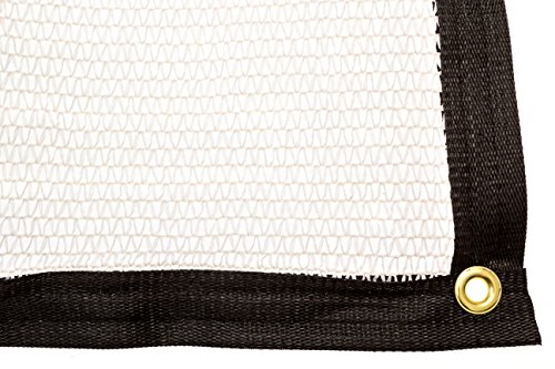 Be Cool Solutions 40% White Outdoor Sun Shade Canopy: UV Protection Shade Cloth| Lightweight, Easy Setup Mesh Canopy Cover with Grommets| Sturdy, Durable Shade Fabric for Garden, Patio & Porch 12'x16'
