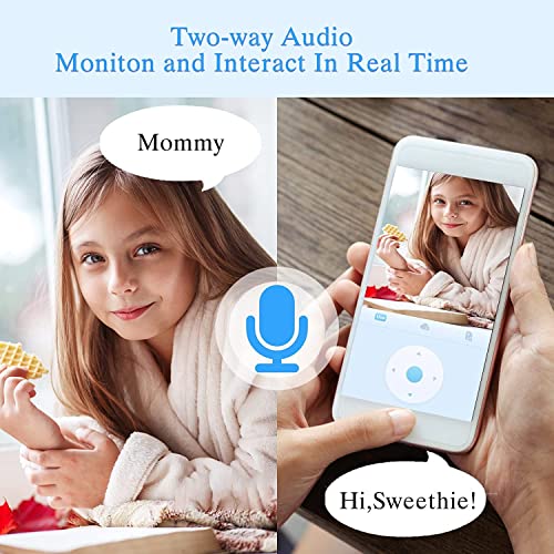 Light Bulb Security Camera,2.4G&5G Light Bulb Camera,355°PTZ &Night Vision & Motion Detection Light Socket Camera