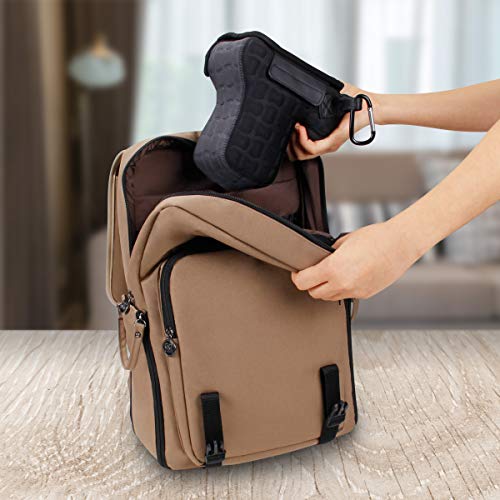USA GEAR FlexARMOR X DSLR SLR Camera Case Sleeve with Deluxe Padded Neoprene Protection, Carabiner Clip and Accessory Storage - Compatible with Nikon D3400, Canon EOS Rebel SL2, Pentax K-70 and More