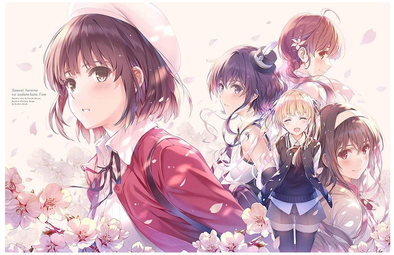 Saekano the Movie: Finale How to Raise a Dull Girlfriend Fine (Limited Edition) (Blu-ray) Character draft, drawn by Kurehito Misaki B2 clear poster A5 size with mouse pad