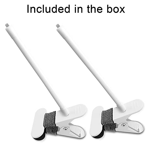 2Pack Flexible Clamp Mount Compatible with Stick Up Cam/Indoor Cam/Battery Cam,Flexible Long Gooseneck Arm Mounting Bracket No Tools or Wall Damage Required