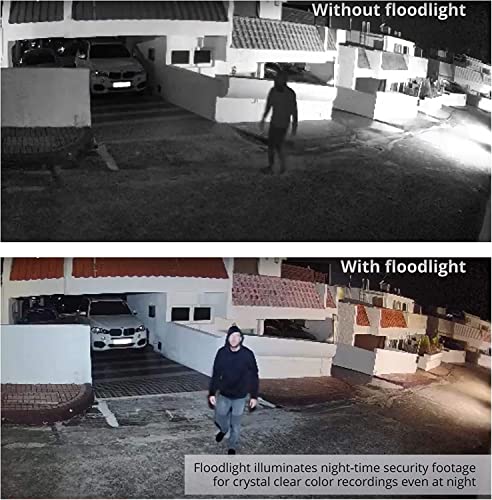 Wasserstein 3-in-1 Wired Floodlight, Charger and Mount Compatible with Blink Outdoor & Blink XT2/XT Camera - 2000 Lumens Powerful Floodlight (Black) (Blink Camera NOT Included)