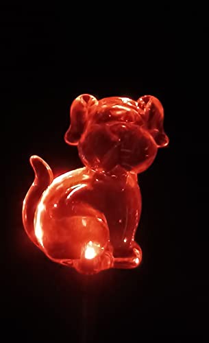 Starry Illuminate 2 PCS Solar Color Changing Cat Kitty Style Garden Stake Light