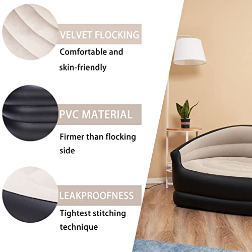 DIMAR GARDEN Inflatable Couch Outdoor Air Sofa,Blow Up Couches for Camping