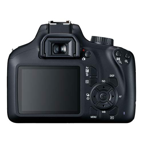 Canon EOS 4000D / Rebel T100 Digital SLR Camera Body w/Canon EF-S 18-55mm f/3.5-5.6 Lens 3 DSLR Kit Bundled with Complete Accessory Bundle + 128GB Flash & More - International Model (Renewed), Black