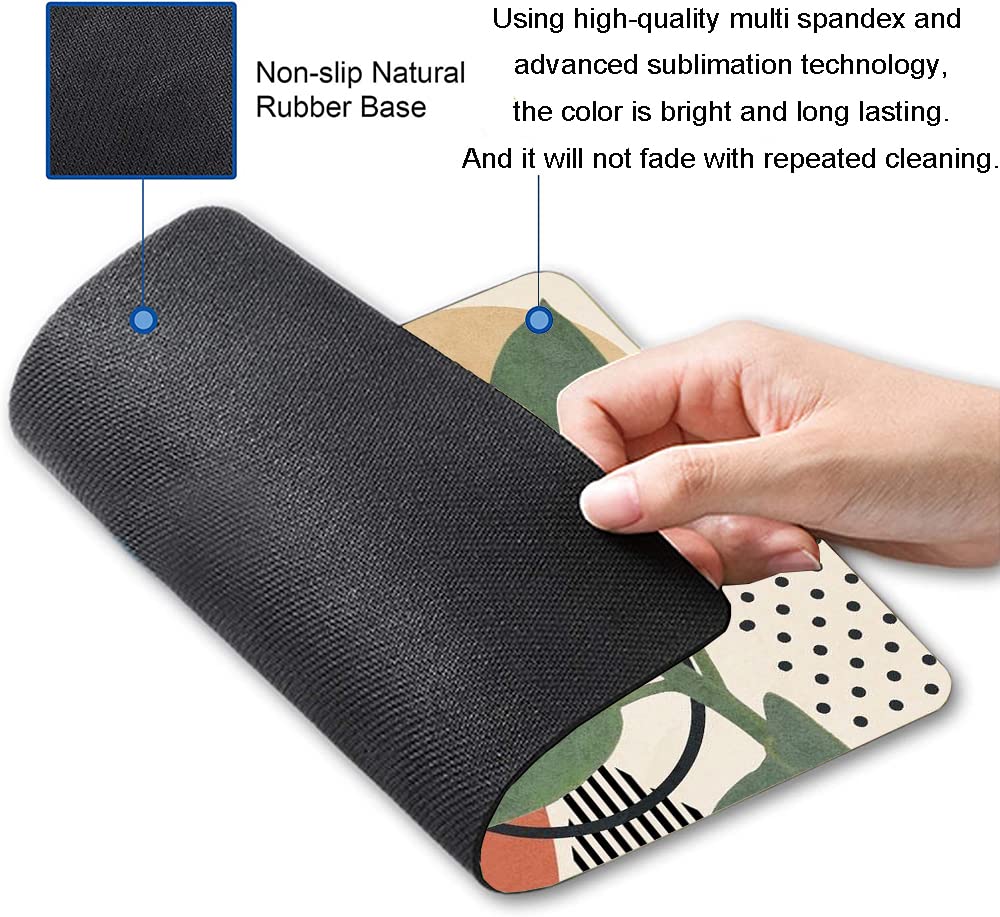 Armanza Modern Abstract Mouse Mat Square Waterproof Non-Slip Rubber Base MousePads for Office Laptop, 9.5"x7.9"x0.12" Inch