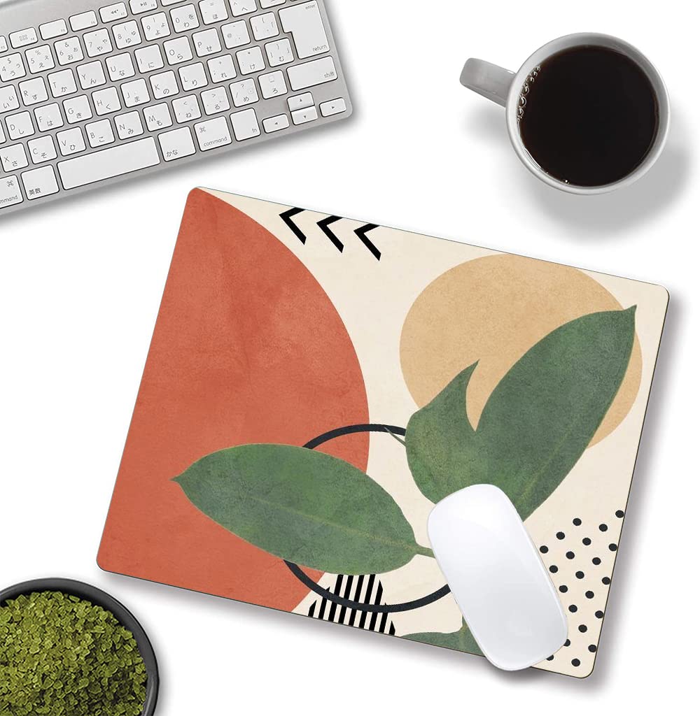 Armanza Modern Abstract Mouse Mat Square Waterproof Non-Slip Rubber Base MousePads for Office Laptop, 9.5"x7.9"x0.12" Inch