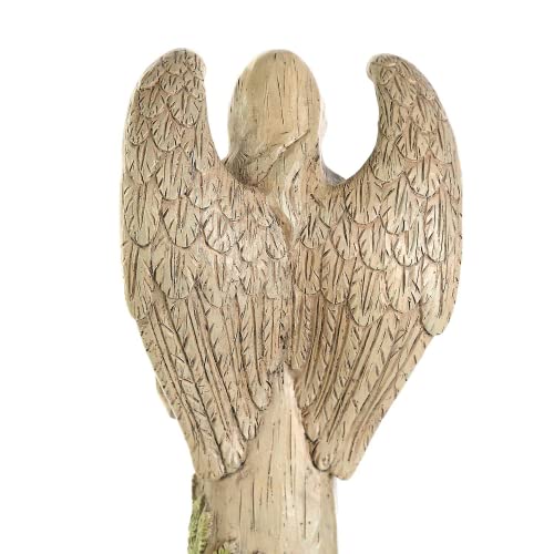 Topadorn Garden Statuary Outdoor Praying Angel Resin Figurines,Collectible Sculptures,10" H