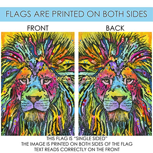 Toland Home Garden 1110916 Neon Lion 12.5 x 18 Inch Decorative, Garden Flag (12.5" x 18")