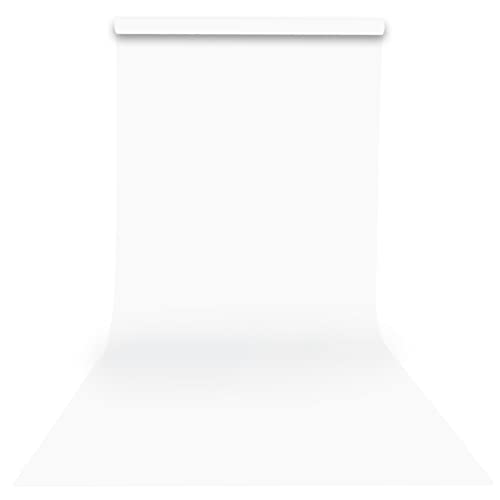 Yizhily Seamless Photography Photo Backdrop Background Paper for Photoshoot, Arctic White, 53''x16.5'