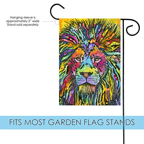 Toland Home Garden 1110916 Neon Lion 12.5 x 18 Inch Decorative, Garden Flag (12.5" x 18")