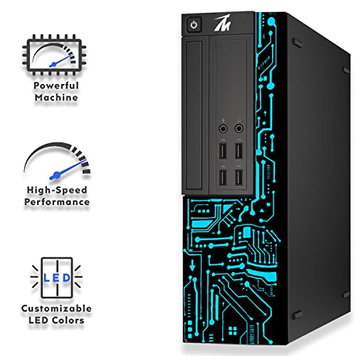 TechMagnet Computer Desktop PC, Intel Core i5, Siwa 8, 16GB RAM, 128GB SSD Boot + 1TB HDD, 27 Inch Monitor, Gaming Kit with Webcam, WiFi, Win 11 Home (Renewed)