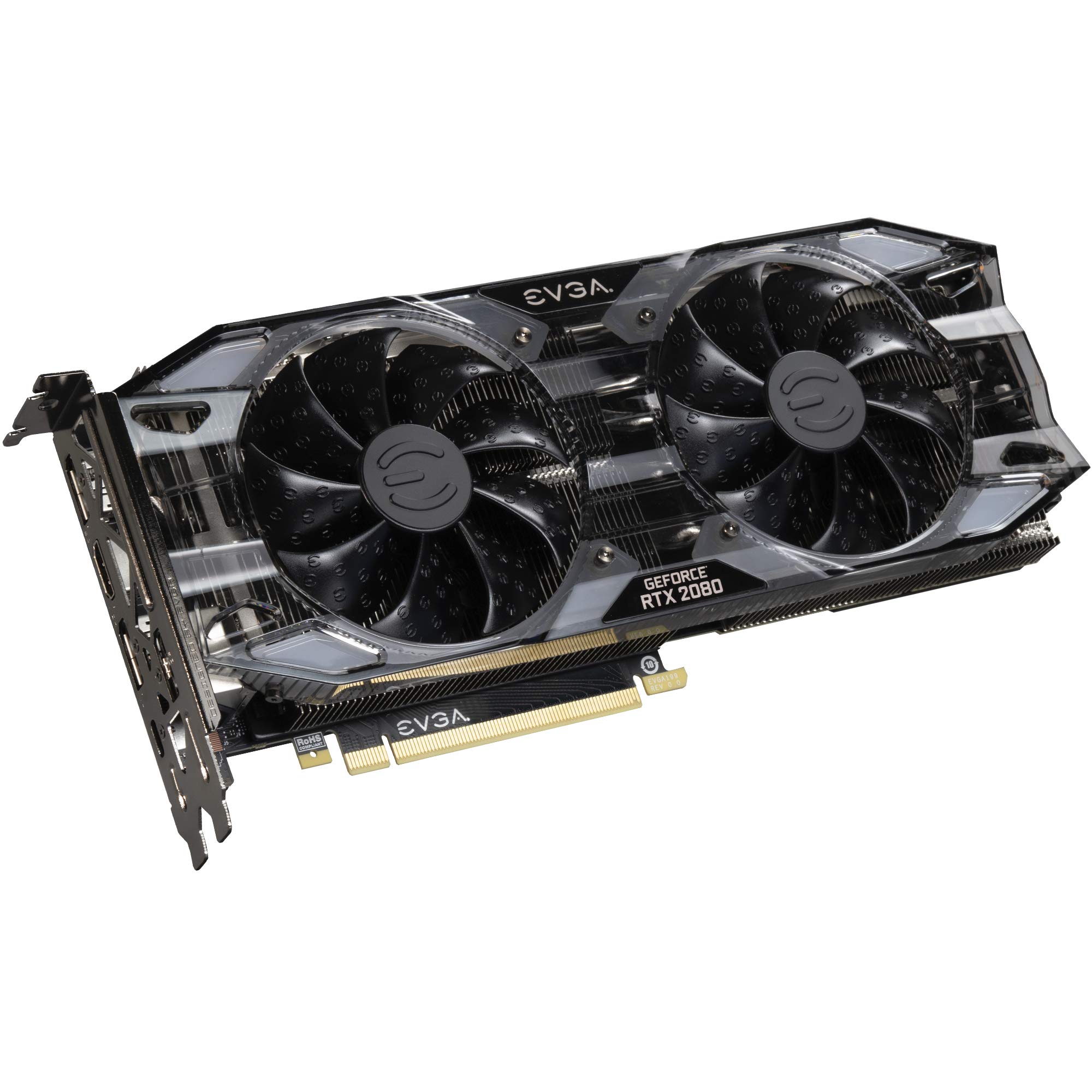 EVGA GeForce RTX 2080 XC GAMING, 8GB GDDR6, Dual HDB Fans & RGB LED Graphics Card 08G-P4-2182-KR