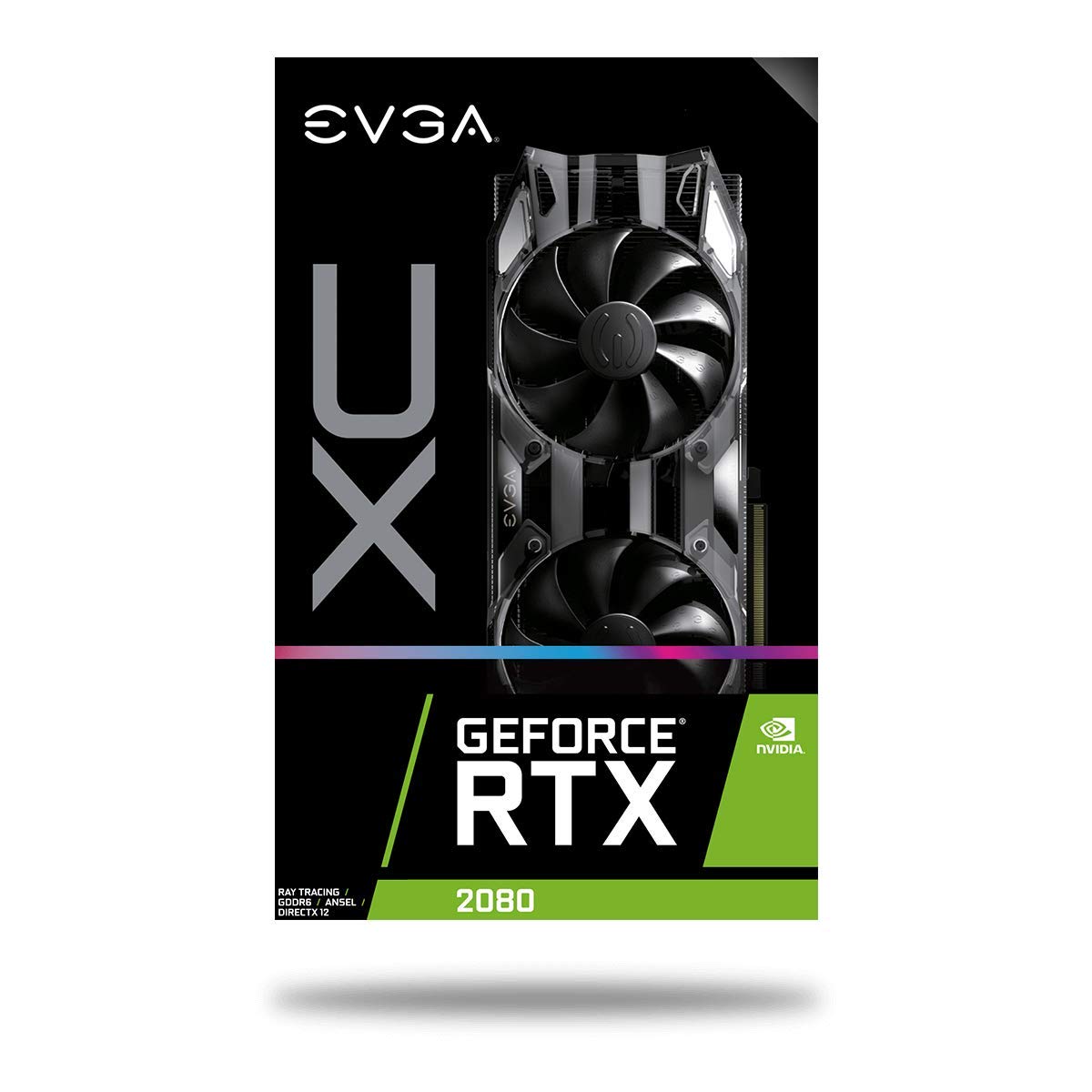 EVGA GeForce RTX 2080 XC GAMING, 8GB GDDR6, Dual HDB Fans & RGB LED Graphics Card 08G-P4-2182-KR