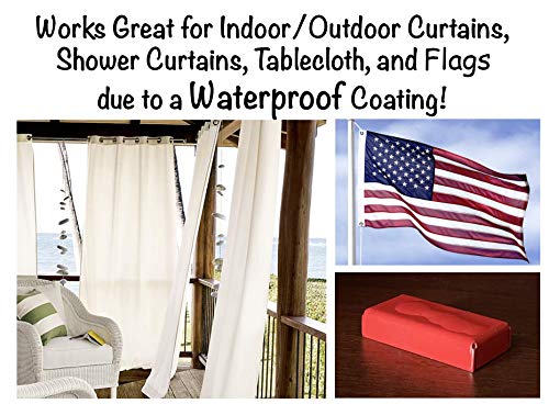 Magnetic Flag/Curtain Weights 8 Pack of Waterproof Magnets + Carrying Case, Great For Stopping American Flag Tangles, Clip On Bottom, Heavy Duty Works Outdoor To Stop Wind (Red)…