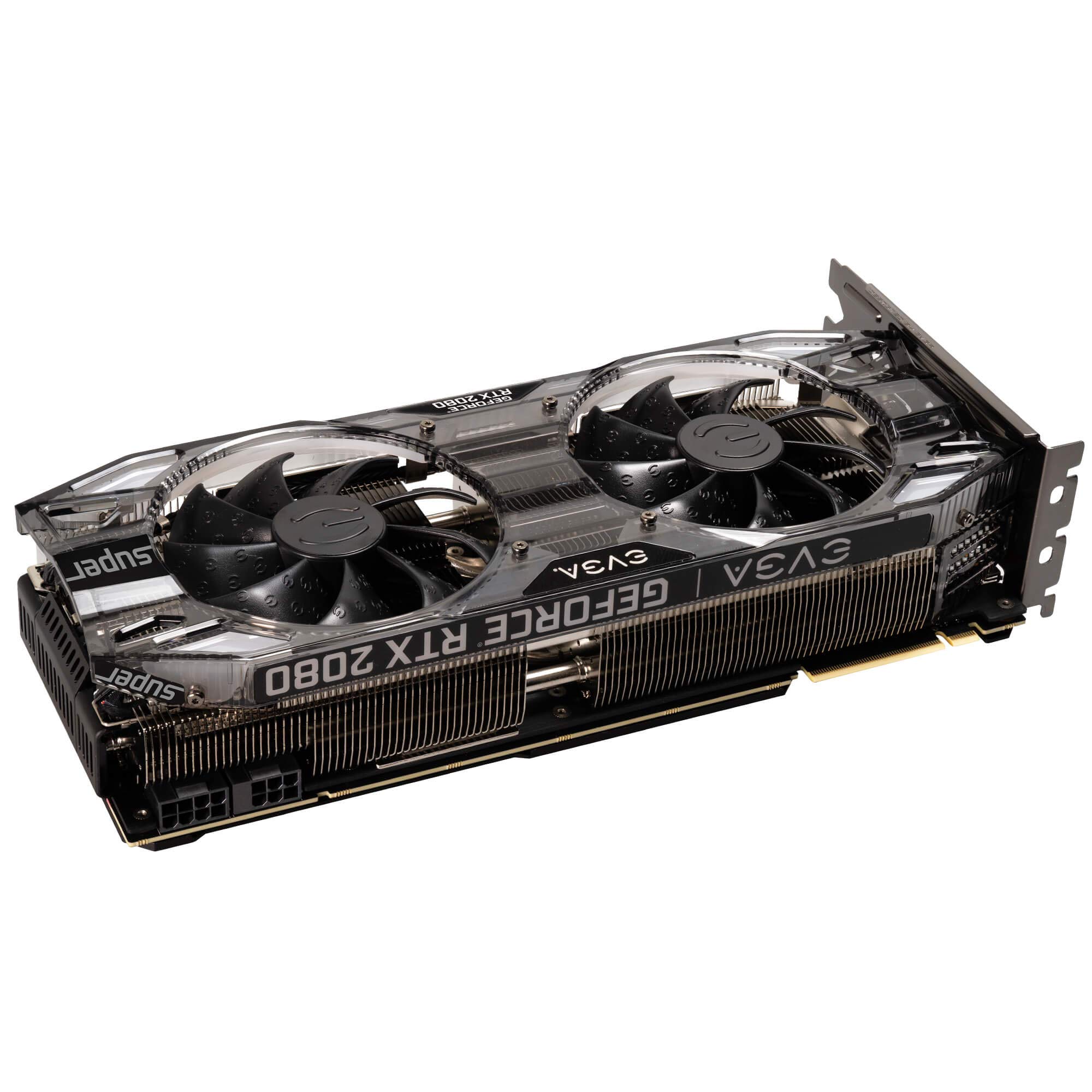 EVGA GeForce 08G-P4-3183-KR, RTX 2080 Super XC Ultra, Overclocked, 2.75 Slot Extreme Cool Dual, 70C Gaming, RGB, Metal Backplate, 8GB GDDR6