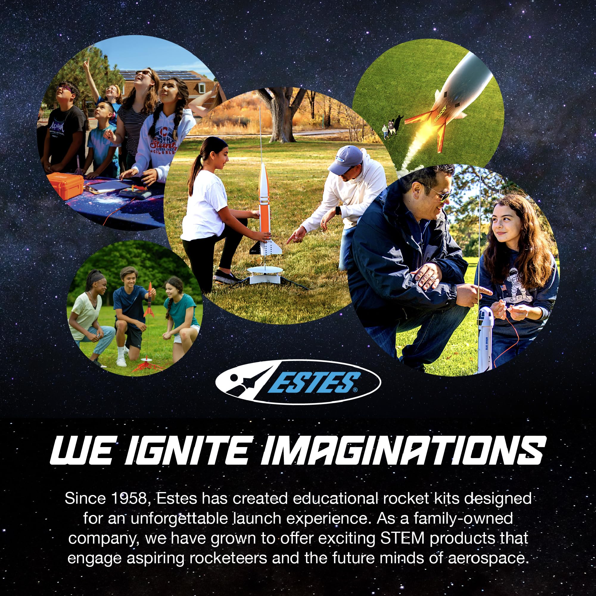 Estes - 1754 Wizard Flying Model Rocket Bulk Pack (Pack of 12) | Intermediate Rocket Kit | Step-by-Step Instructions | Science Education Kits | Great for Teachers, Youth Group Leaders and Birthdays