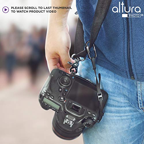 Altura Photo Camera Tether Safety Strap for DSLR Cameras (2 Pack)
