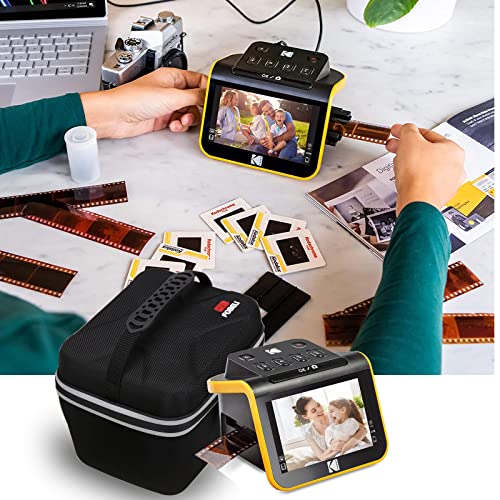 FBLFOBELI Portable Storage Case Compatible for KODAK Slide N SCAN Film and Slide Scan with Large 5” LCD Screen,EVA Hard Travel Protective Container Bag Shockproof (Case Only)