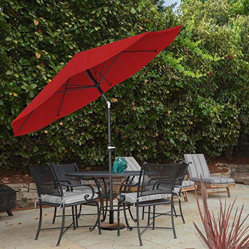 Pure Garden 50-LG1210 Outdoor Umbrella Base β Heavy-Duty Resin and Cement 34LB Weighted Patio Shade Stand for Deck, Backyard, or Poolside Use (Bronze), 1.5"-1.8"