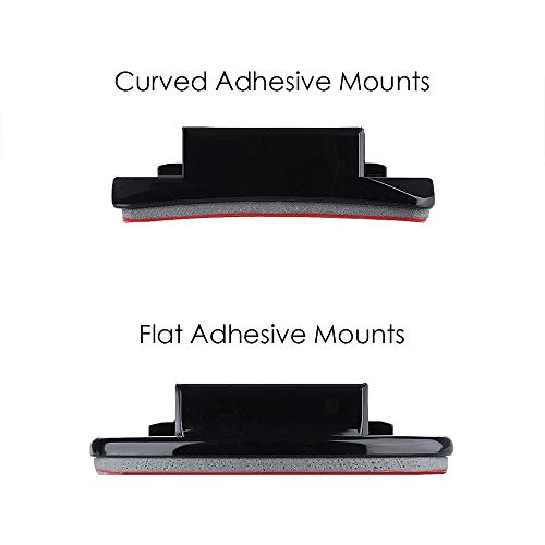 Sametop Helmet Adhesive Sticky Mounts Flat Curved 3M Mount Compatible with GoPro Hero 11, 10, 9, 8, 7, 6, 5, 4, Session, 3+, 3, 2, 1, Hero (2018), Fusion Max Cameras