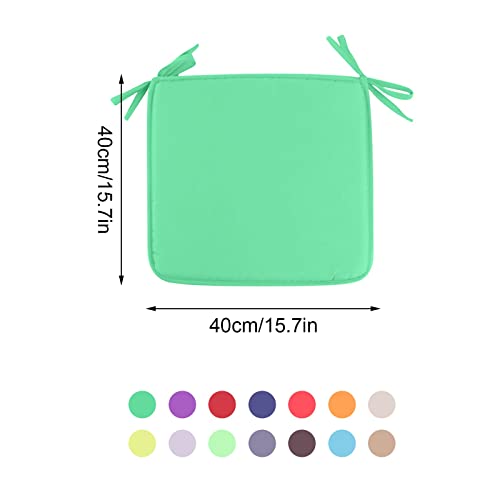 Square Strap Garden Chair Pads Seat Cushion for Outdoor Bistros Stool Patio Dining Room Work Seat (Mint Green, One Size)