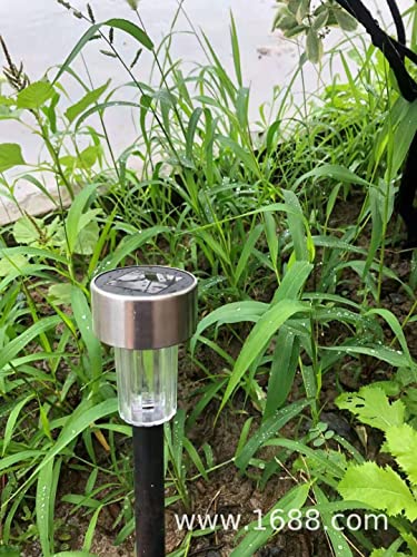 RichesY Solar Garden lamp-12 Large Capacity LED Stainless Steel, Lawn Lights, Light.Outdoor Driveway Sensor Outdoor Landscape Lighting(Multi-Color)