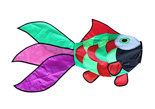 C COMCROSFLY Rainbow Fish Windsock, Wind Socks Outdoor Hanging for Outdoor Patio Garden Decorative Wind Spinners 31 in Hanging Fish