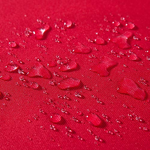MIULEE Pack of 2 Decorative Outdoor Waterproof Pillow Covers Square Garden Cushion Sham Throw Pillowcase Shell for Patio Tent Couch 20x20 Inch Red