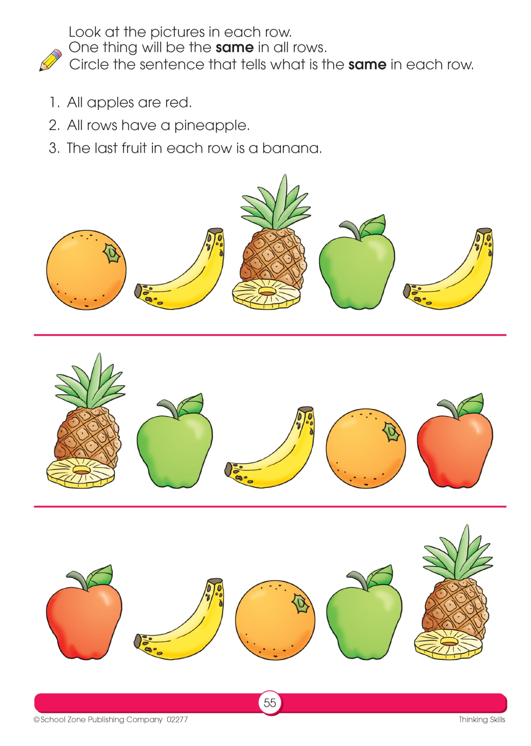 School Zone - Thinking Skills Workbook - 64 Pages, Ages 3 to 5, Preschool to Kindergarten, Problem-Solving, Logic & Reasoning Puzzles, and More (School Zone Get Ready!™ Book Series)