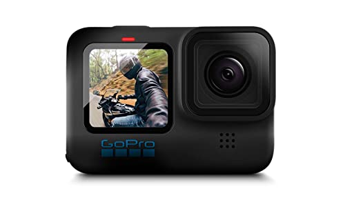 GoPro HERO10 (Hero 10) Black - Waterproof Action Camera with Front LCD and Touch Rear Screens, GP2 Engine, 5K HD, 23MP Photos, Live Streaming, 64GB Card, 50 Piece Accessory Kit and 2 Extra Batteries
