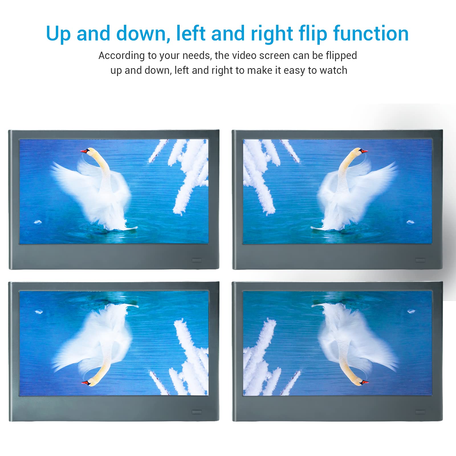 ELECROW Small Monitor 7 Inch Mini Monitor LCD Screen 1024x600 Compatible with PC Laptop CCTV Gaming Console