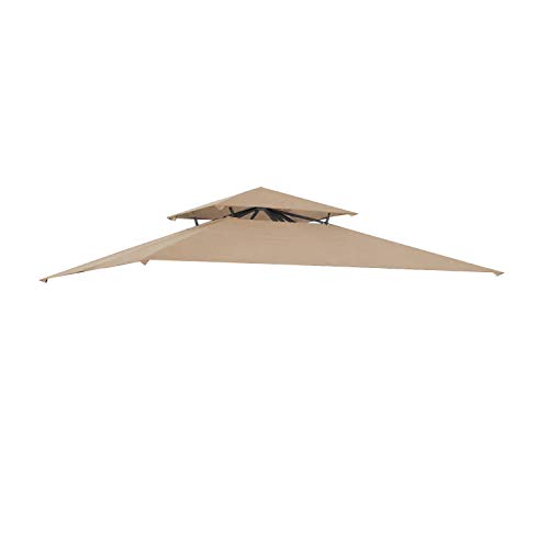 Garden Winds Replacement Canopy Top Cover for BBQ Grill Gazebo 5BGZ8217, 5KGZ8217 - RipLock 350