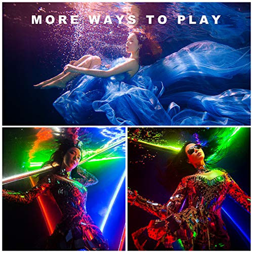 LUXCEO P120 RGB Handheld Photography Light, APP Control 1350 Lumen LED Video Light Wand 360°Full Color 12 Lighting Modes CRI≥95 IP68 Waterproof Built-in Rechargeable Battery 3000k 5750k Colorful Stick