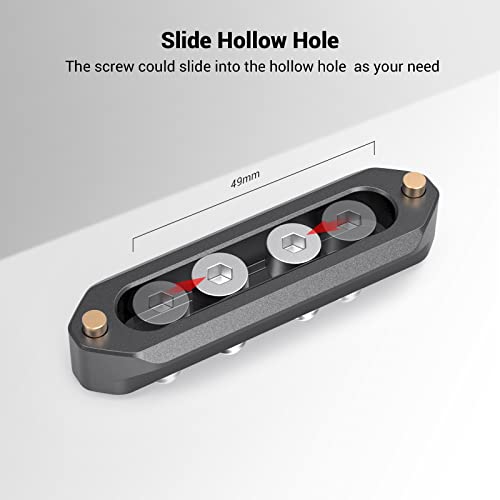 SmallRig NATO Rail, Quick Release Safety NATO Rail, 7cm Long with Spring Loaded Pins for RED/BMD - 1195