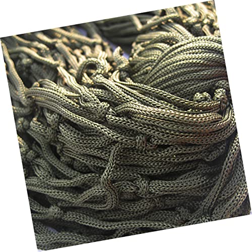 CLISPEED Hammock Swing Mesh Garden Hammock Camping Picnic Dark Swing Amy Hammocks Bed Travel Hanging Rope Net for Green Hunting Sleeping Outdoor Comfortable Leisure Indoor Nylon Beds Hiking Amacas