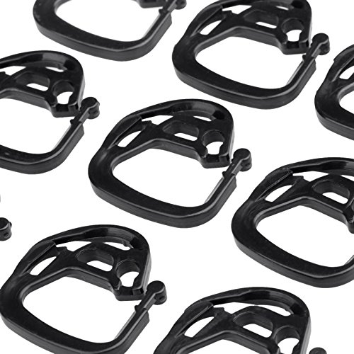Mtsooning 50PCS Shade Cloth Clips, Black Net Clip Hooks, Universial Plastic Clamps for Sun Shade Net/Anti-Bird Net/Garden Net/Rope/Canopy