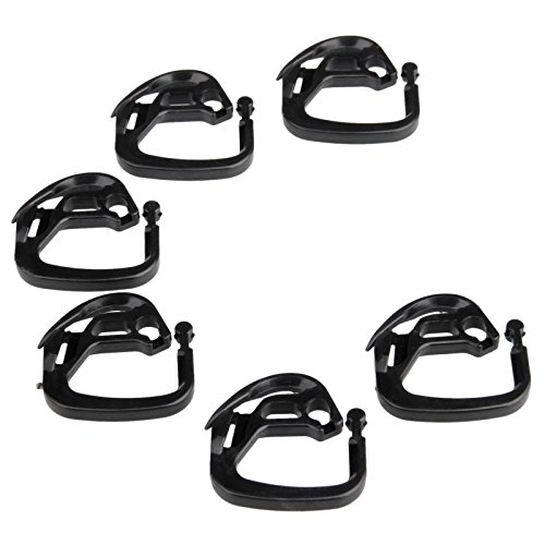 Mtsooning 50PCS Shade Cloth Clips, Black Net Clip Hooks, Universial Plastic Clamps for Sun Shade Net/Anti-Bird Net/Garden Net/Rope/Canopy