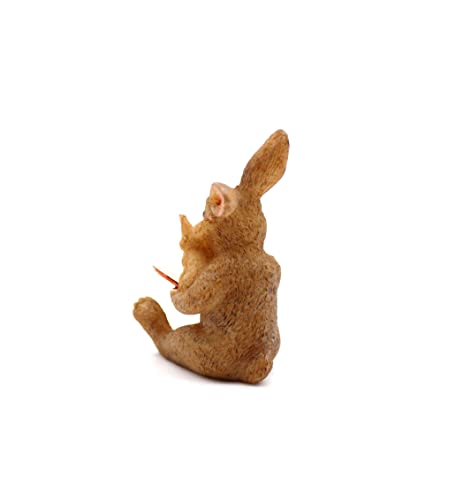 NW Wholesaler Miniature Rabbit Mama Reading Book to her Baby Bunny - Figurine for Fairy Gardens and Garden Decor