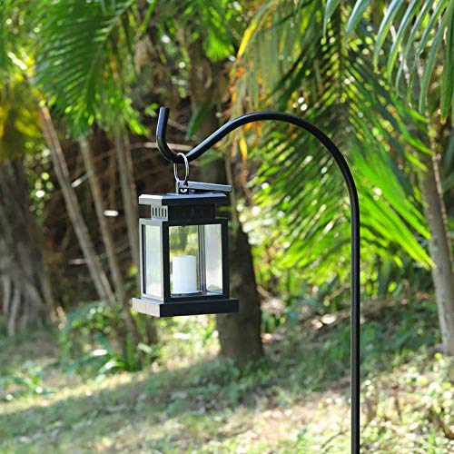 BEAU JARDIN 4 Pack Shepherd Hook 37 inch 2/5 inch Thick Premium Heavy Duty Rust Resistant Shepards Garden Outdoor Hanging Plants Hanger Light Lanterns Mason Jar Wind Chimes Wedding Black BG17401